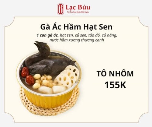 Gà Ác Hầm Hạt Sen